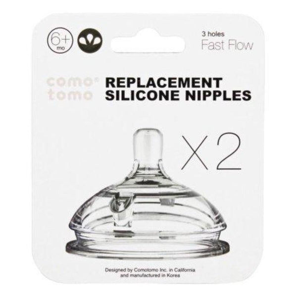 Comotomo 3 Holes Fast Flow Replacement Nipples – The Nest:Attachment ...
